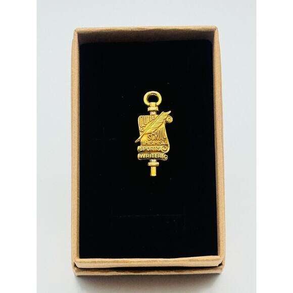 Unbranded | Jewelry | Vintage Lapel Pin 2 10k Gold Filled Quill Scroll ...